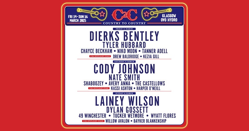 Country to Country 2025 Events Glasgow OVO Hydro